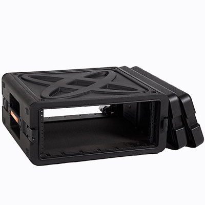 Black Color PP 4u 19 Inch Rack Case Resistant Corrosion And Impact